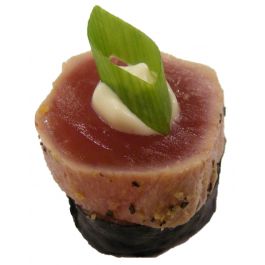 Canapes Direct Sushi Marinated Seared Tuna with Scallion