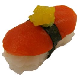 Red Pepper Sushi Nigiri with Wasabi & Soy Dip