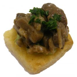 (V) Persillade of Wild Mushroom on Square Toast